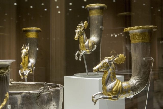 Impressive Silver Rhyton with Winged Ibex Protome is Part of Vasil ...